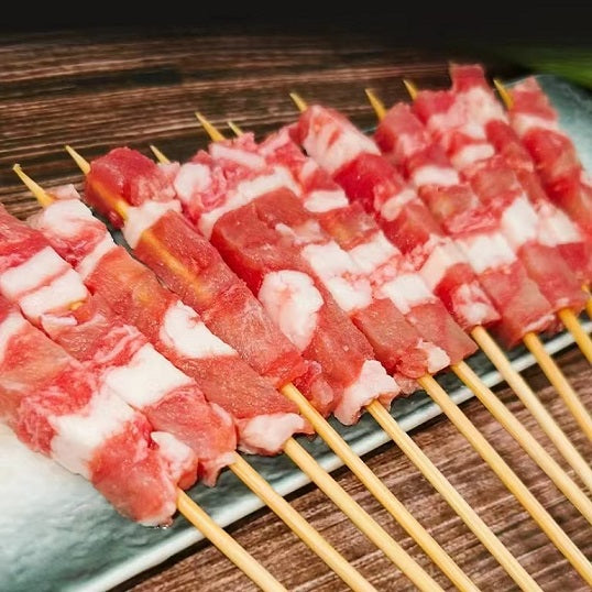 商超规格——BBQ Pork Belly Skewers(with seasoning packet)-16 OZ – KING GE ...